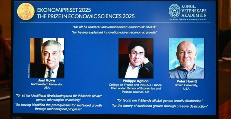 Premio Nobel de Economía 2025: Joel Mokyr, Philippe Aghion y Peter ...
